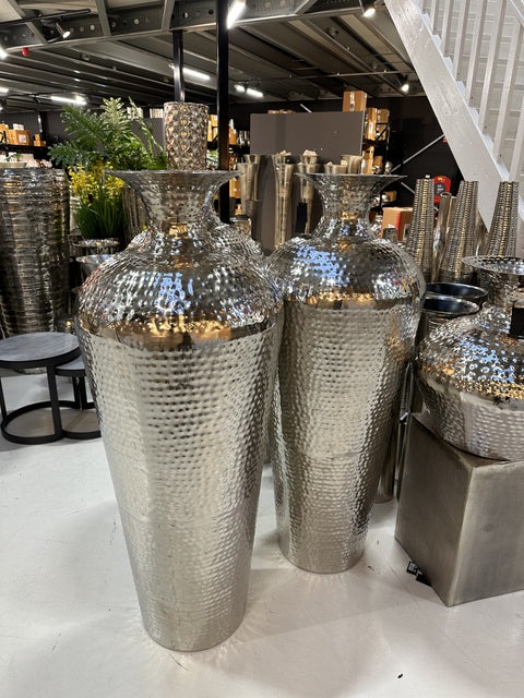 Verwunderlich Xxl Bodenvase Silber Bild