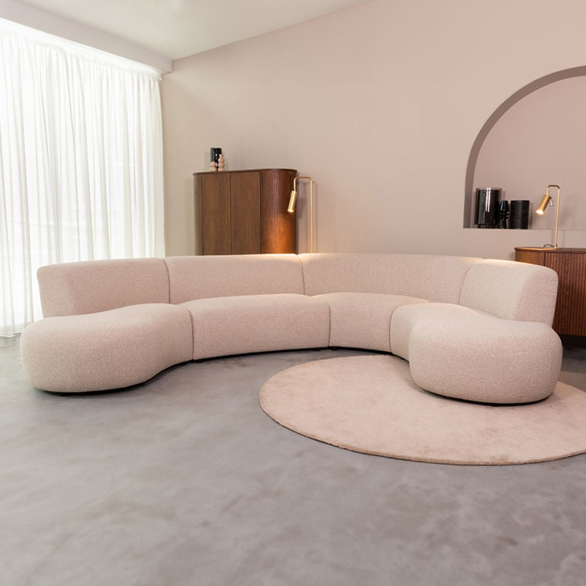 Wunderschãƒâne Sofa Halbrund Geschwungen Fotos