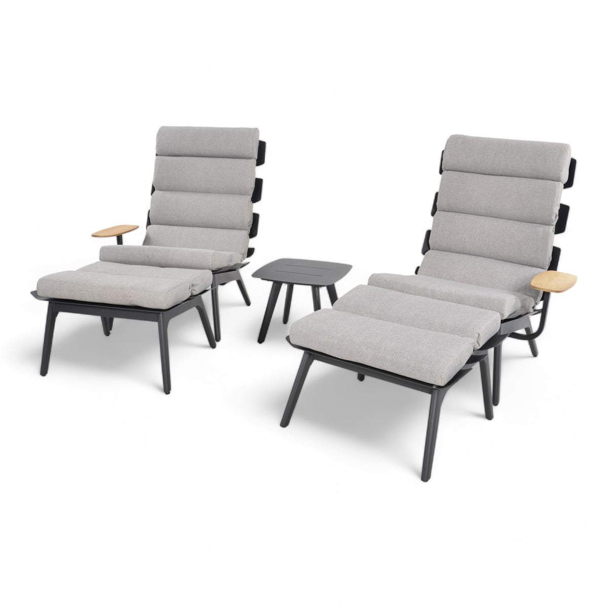 Loungesessel Grau Outdoor 2