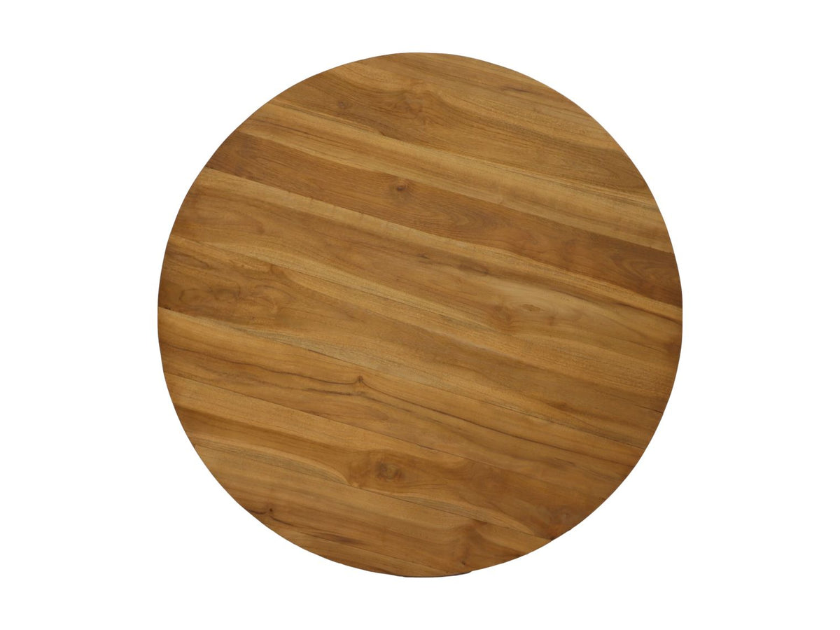 Runde Tischplatte Teak, Tischplatte rund Massivholz, Tischplatte Holz ...